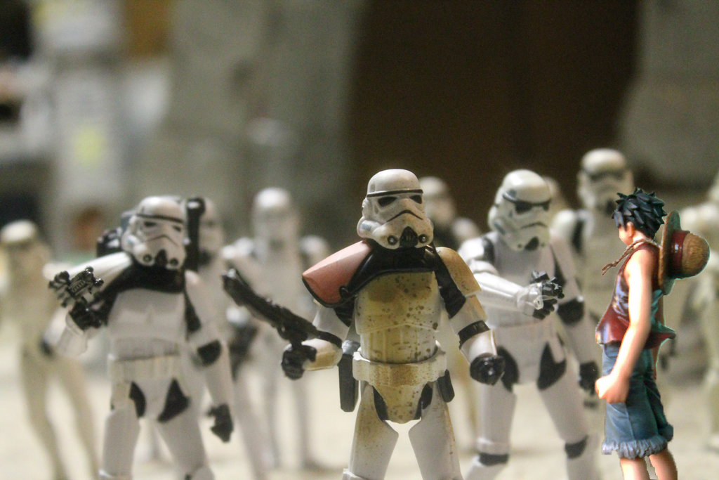 straw hat luffy vs entire Stormtroopers Army by willartmaster on DeviantArt