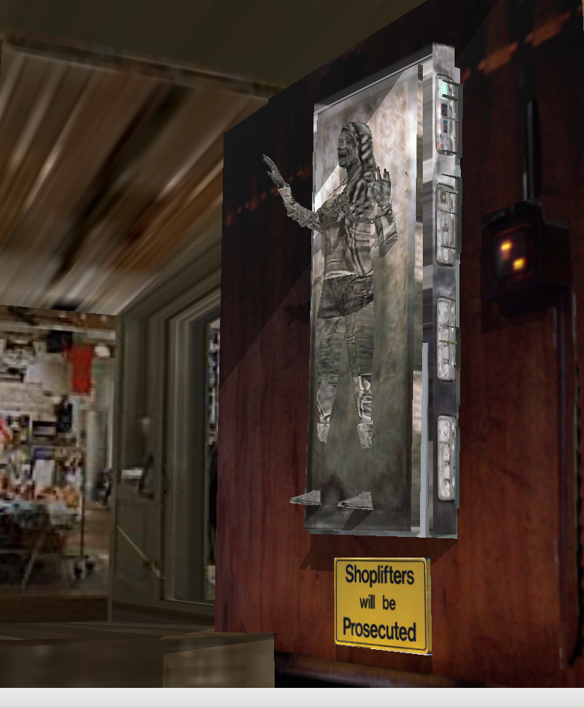 shop lifter girl in carbonite by willartmaster on DeviantArt