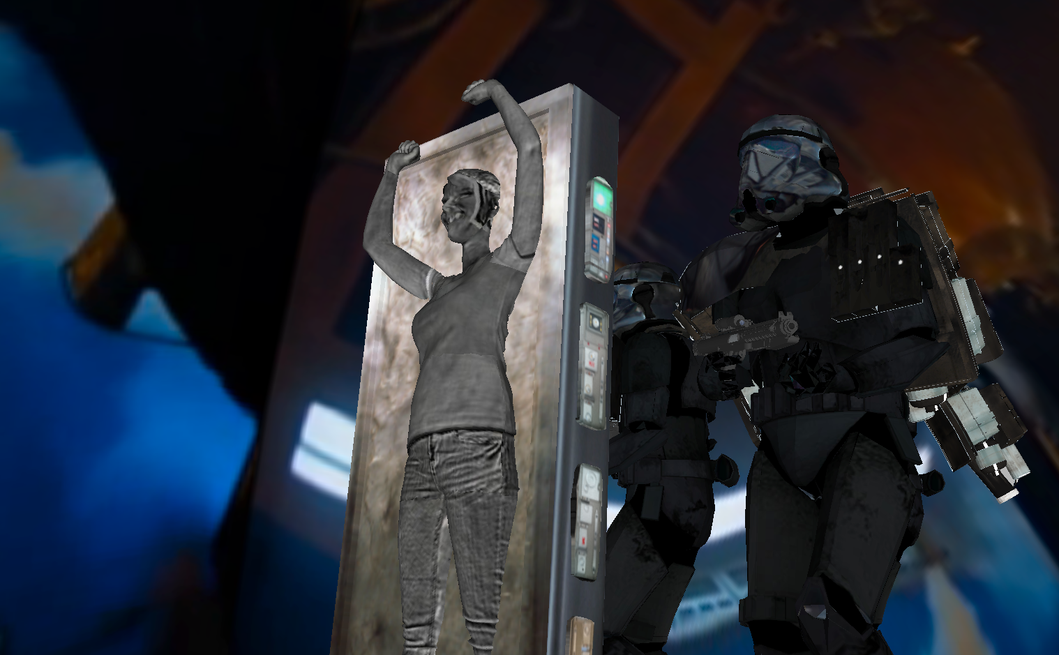 sarah in carbonite by willartmaster on DeviantArt