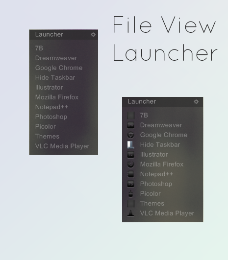 File View - Launcher for Rainmeter by Setuini on DeviantArt