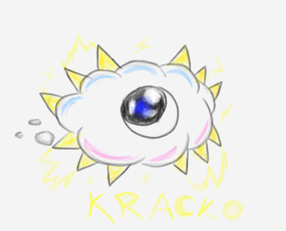 Kracko in Kirby's Dream Land 3 style by PaperAdventures on DeviantArt