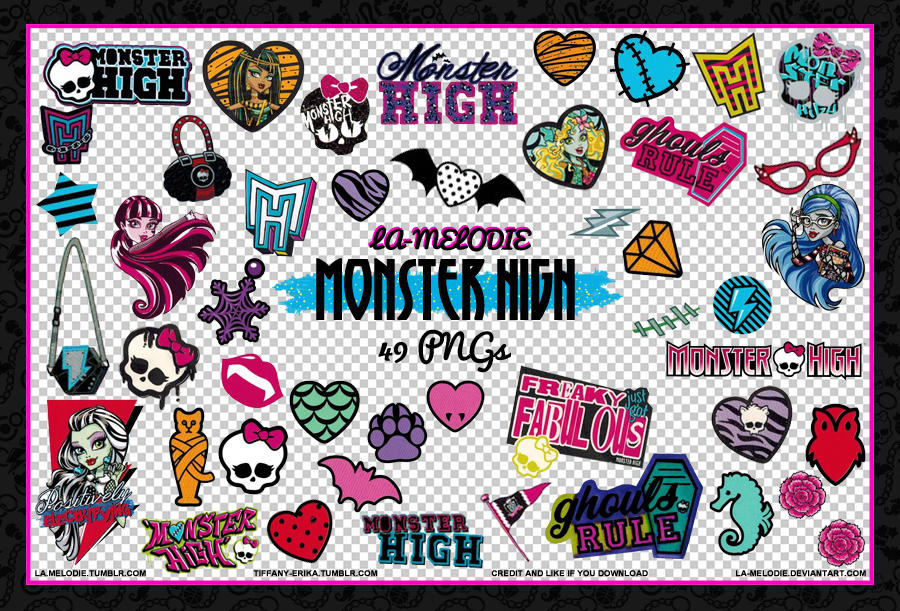 49 Monster High PNGs by la-melodie by La-melodie on DeviantArt