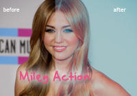 Miley Cyrus action by Graphic-Mania on DeviantArt