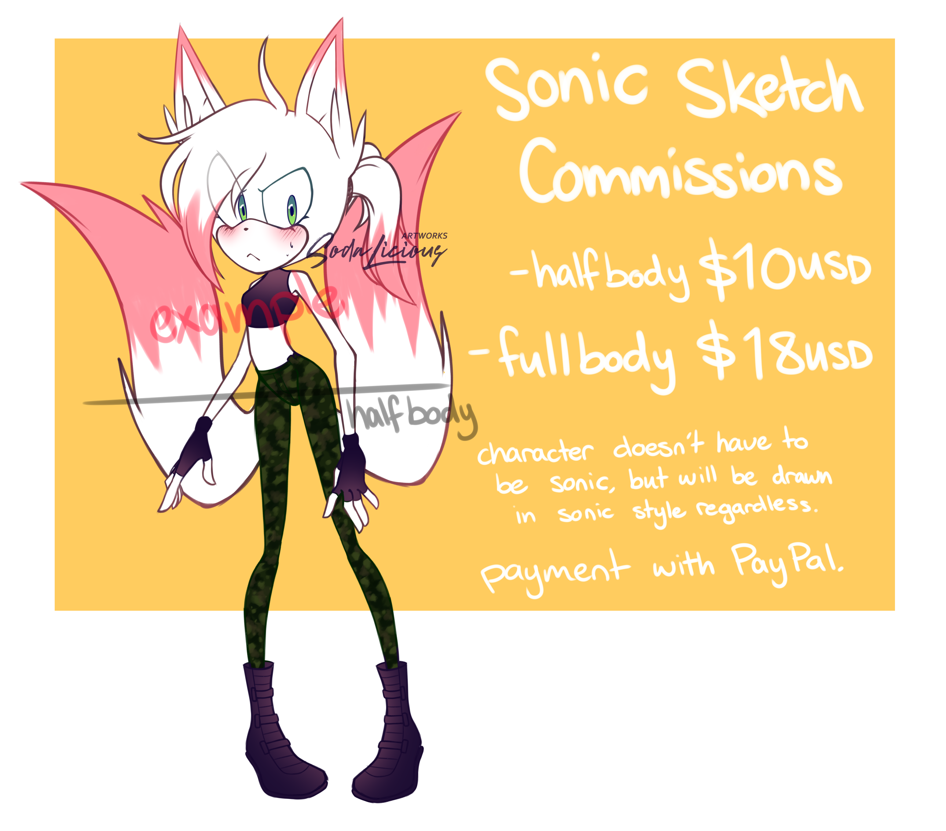 SONIC SKETCH COMMISSION INFO by SodaPOPPO on DeviantArt