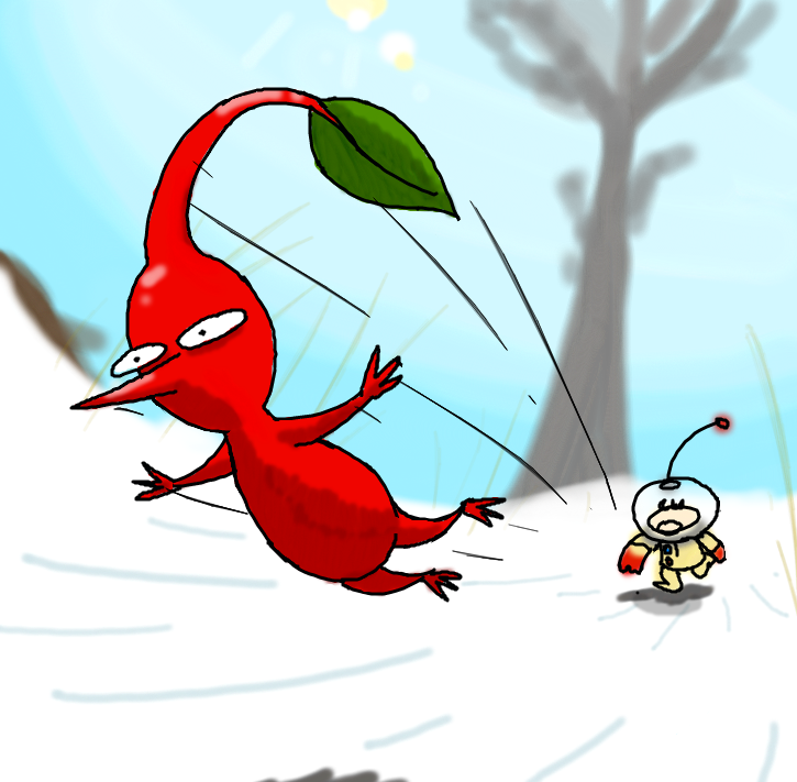 Red Pikmin Being Thrown by Tokoro-Tenjiro on DeviantArt