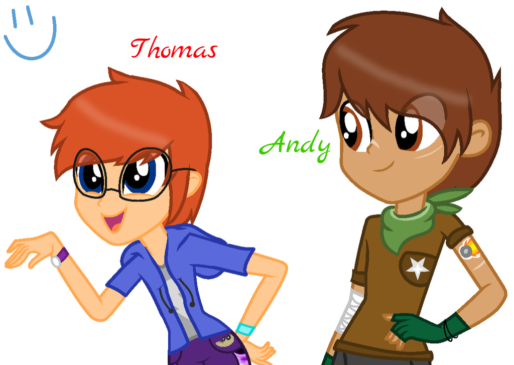 Andy and Thomas by SilverTheNekoAgent on DeviantArt