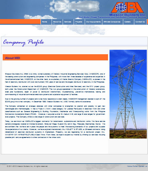 sample static website by fllay on DeviantArt