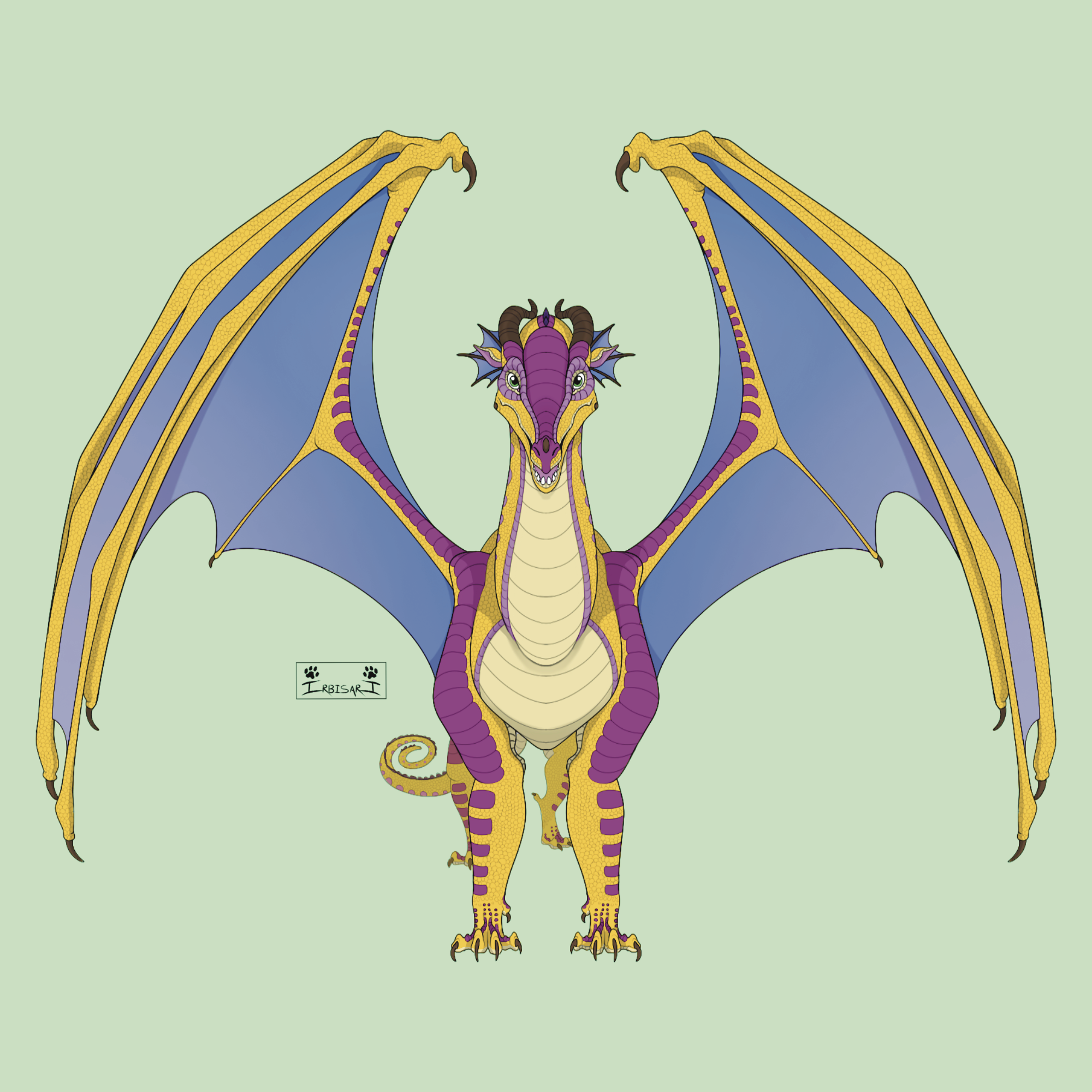 (F2U) Front Facing Rainwing Base by Irbisari on DeviantArt
