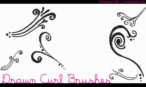 . 18 - drawn curl brushes by domino-88 on DeviantArt