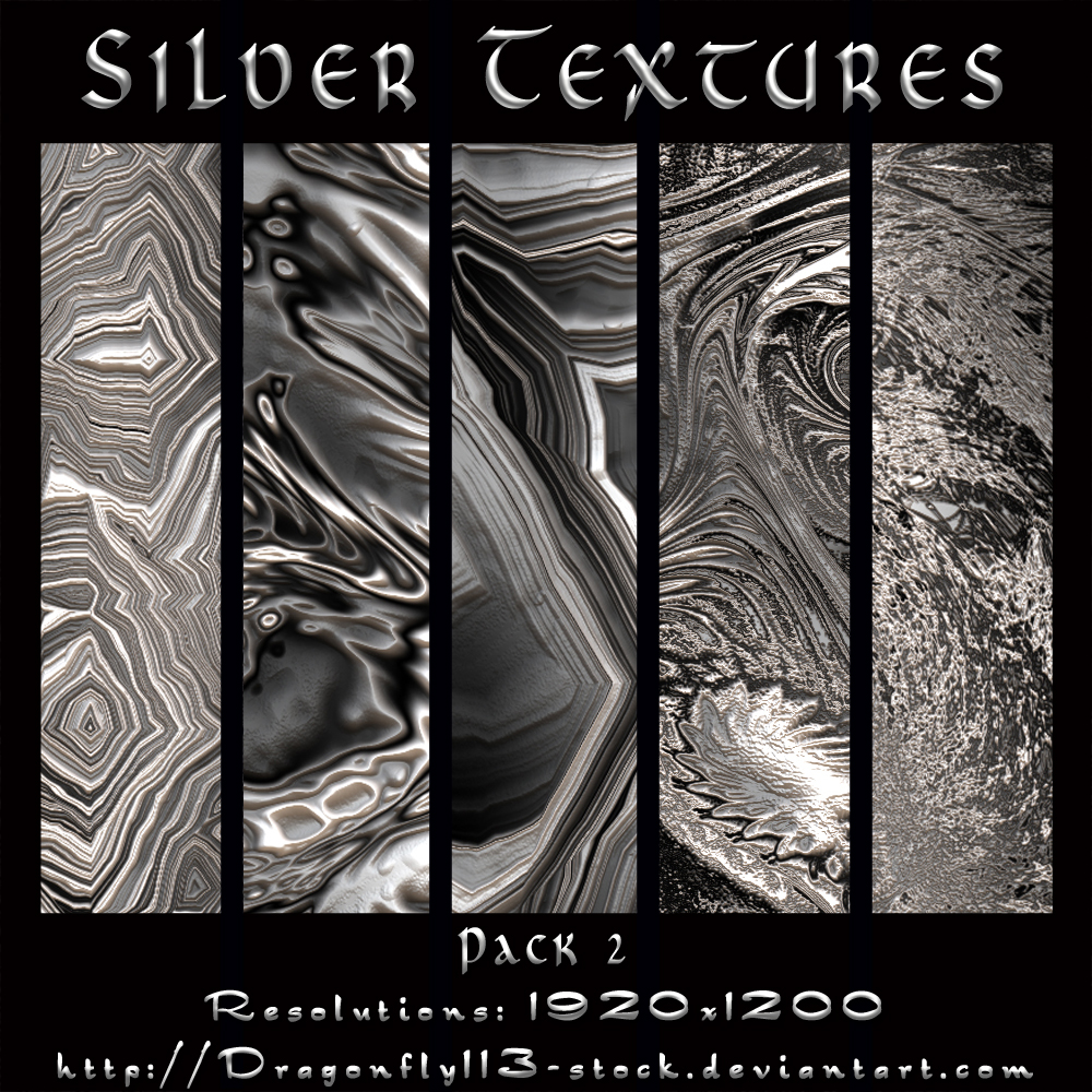 Silver Textures Pack 2 by BFstock on DeviantArt