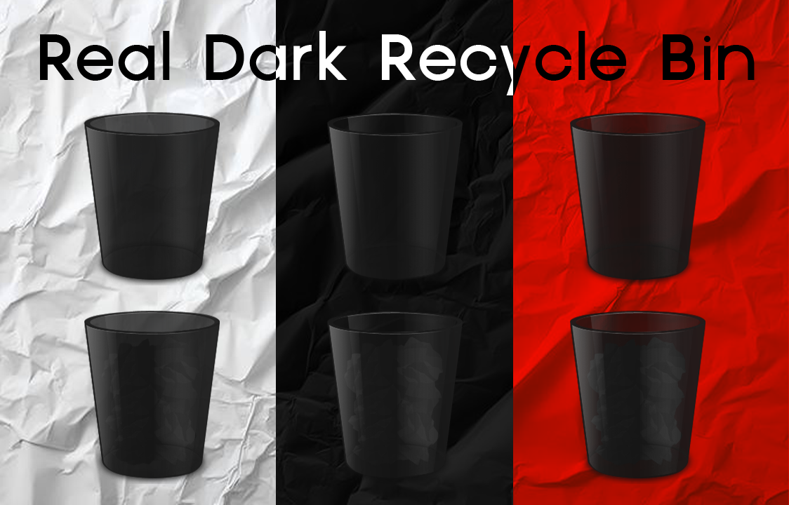 Real Dark Recycle Bin by AsenV on DeviantArt