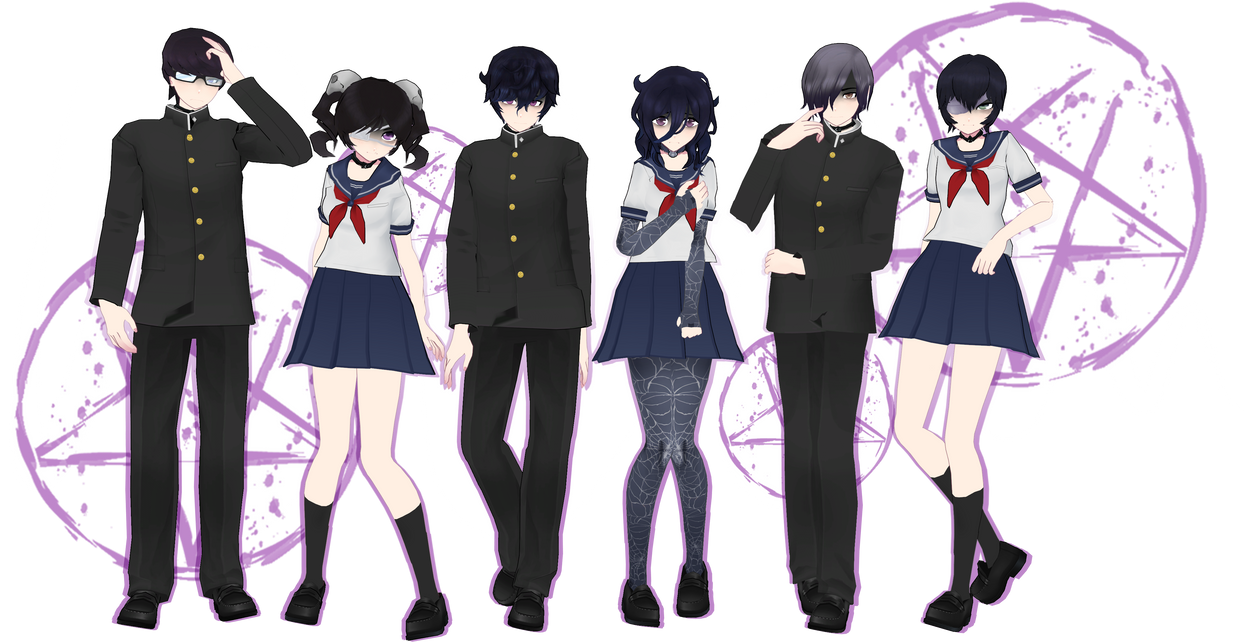 [ MMD Yandere Simulator ] Occult Club DL by Wysida on DeviantArt