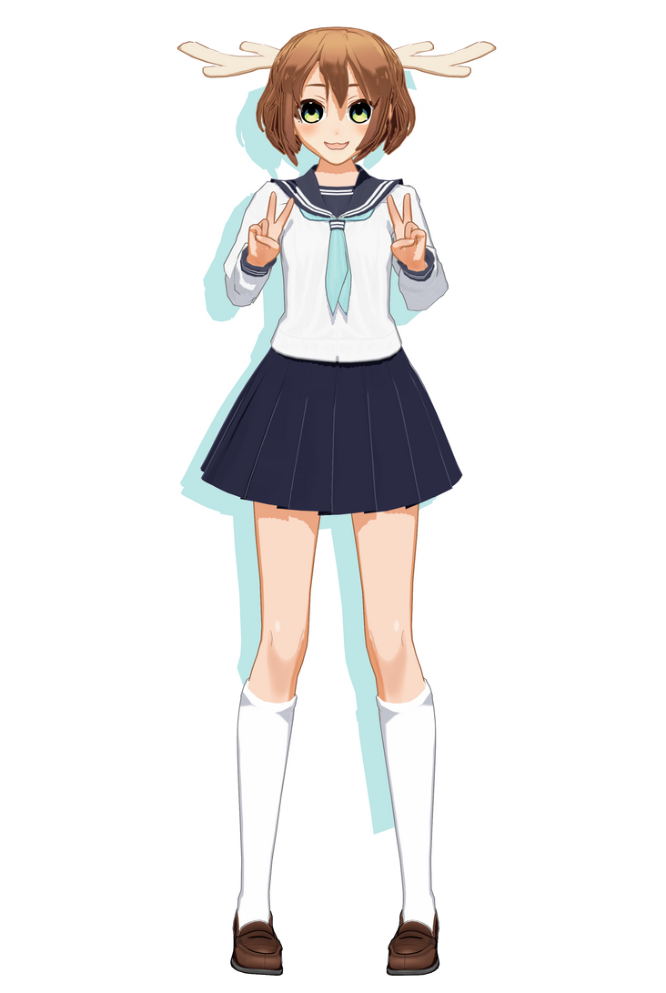 [MMD] Shikanoko Noko DL by Wysida on DeviantArt