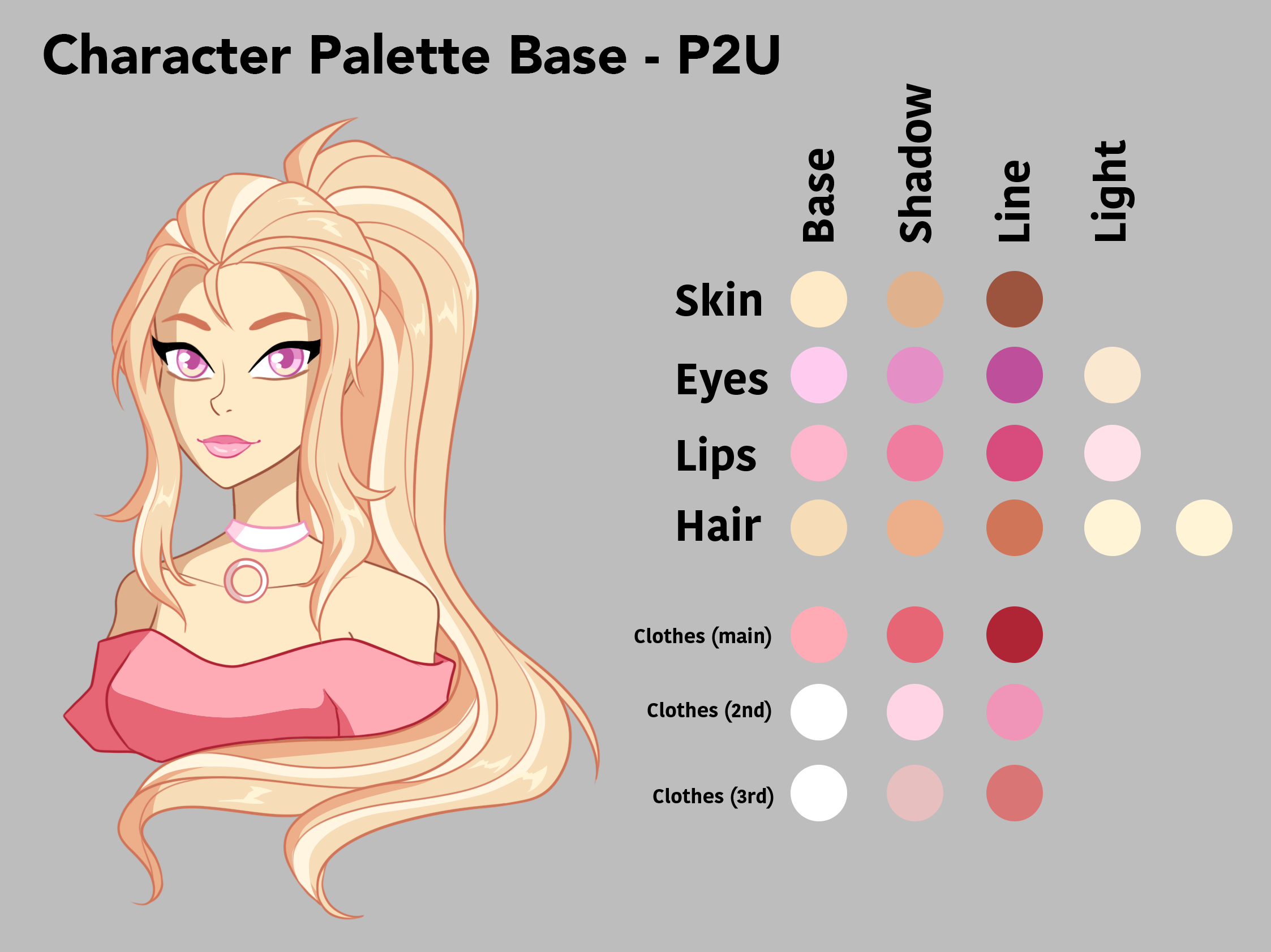 Female Palette Base P2U by gloryart-W on DeviantArt