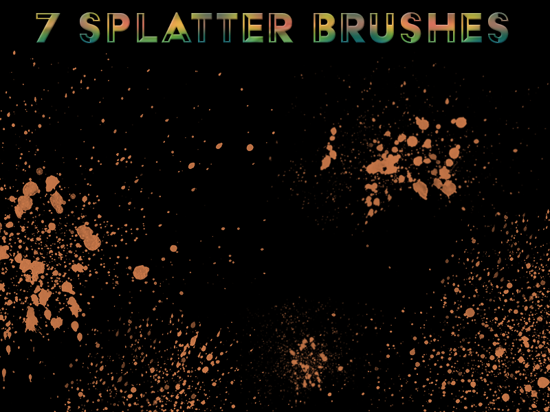 7 Splatter Brushes by BachtheOtter on DeviantArt