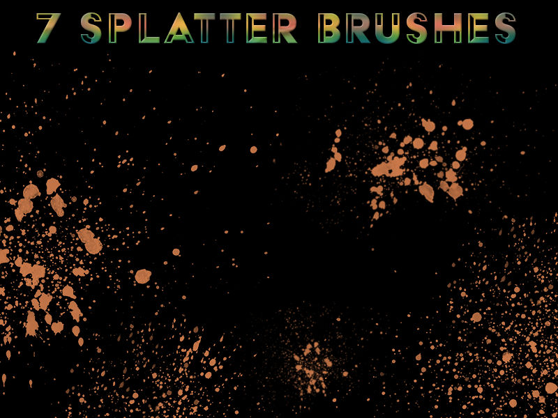7 Splatter Brushes by BachtheOtter on DeviantArt