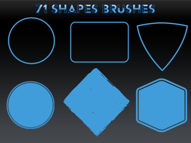 71 Shapes Brushes by BachtheOtter on DeviantArt