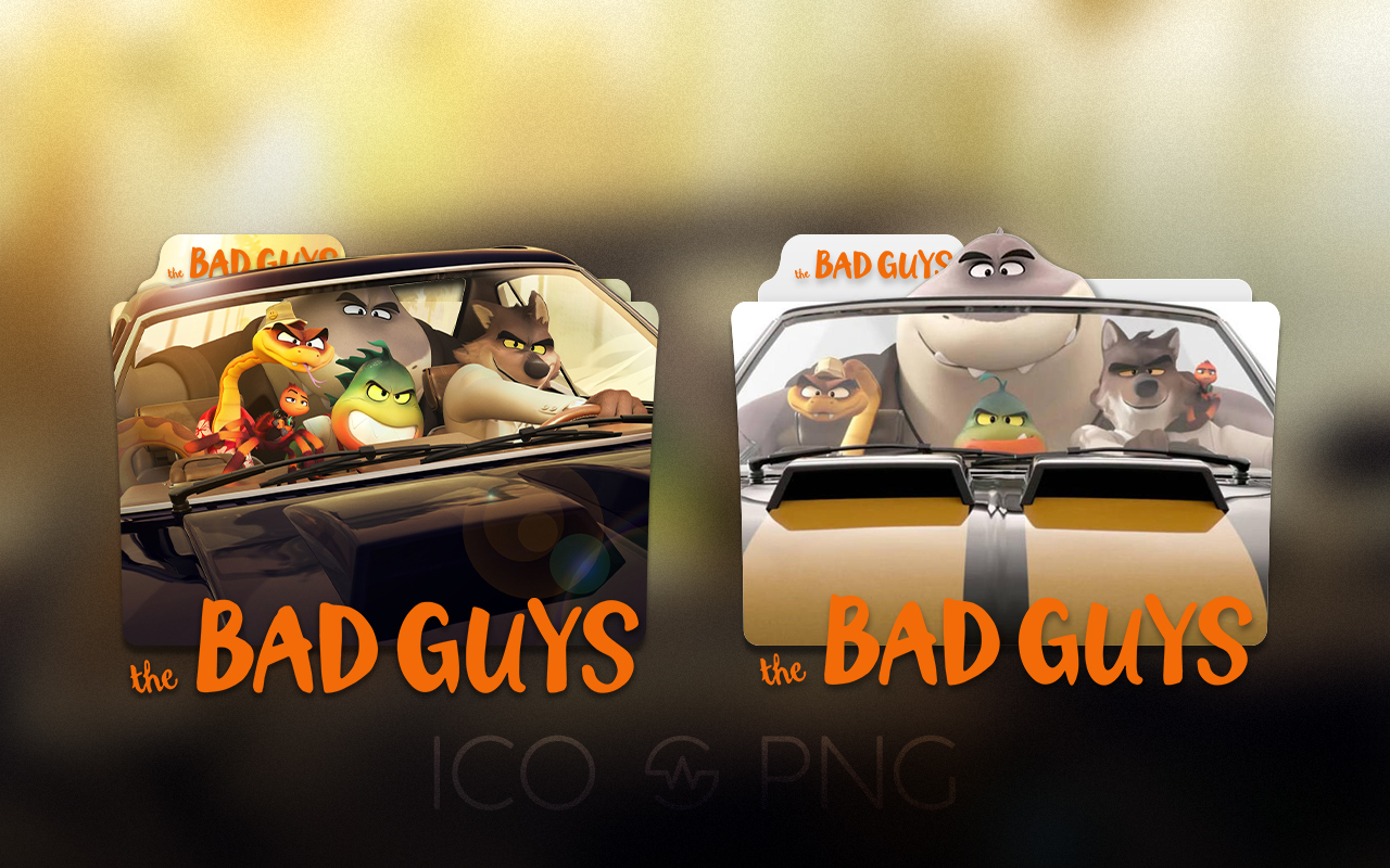 The Bad Guys (2022) movie folder icons by salahalwattar on DeviantArt