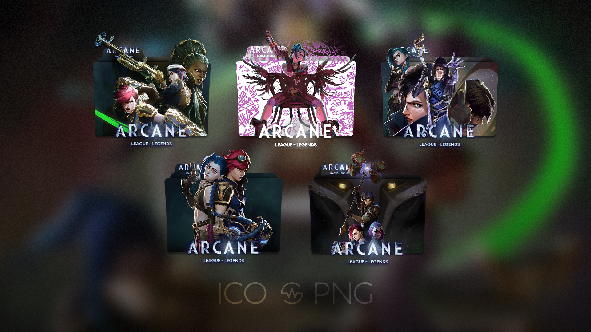 Arcane Season 2 Folder Icons by salahalwattar on DeviantArt