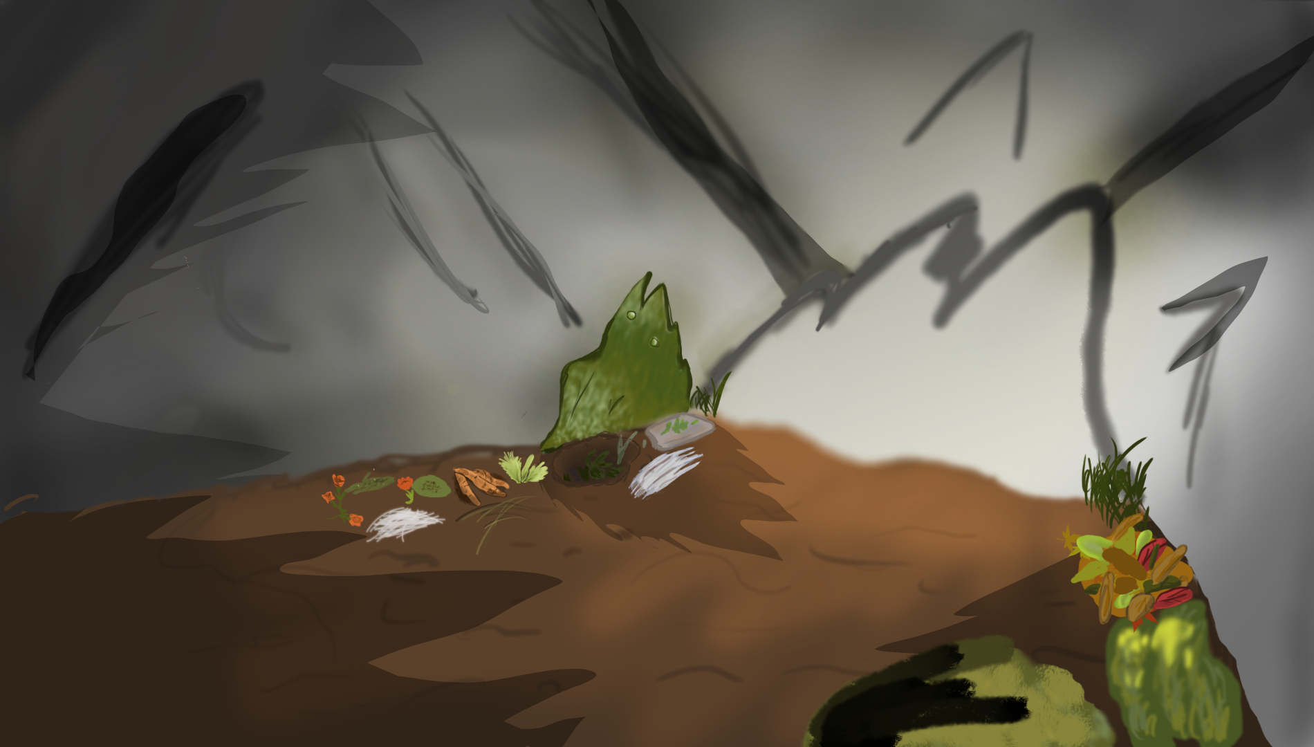 Backgrounds- Medicine cat's den by Arialeaff on DeviantArt