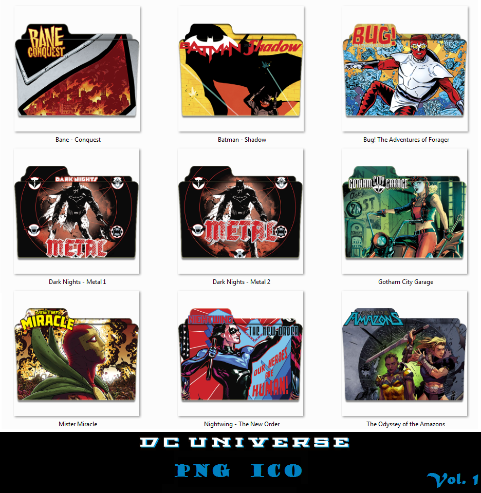 DC Icon Pack Vol. 1 by Fallen-Angel-12 on DeviantArt