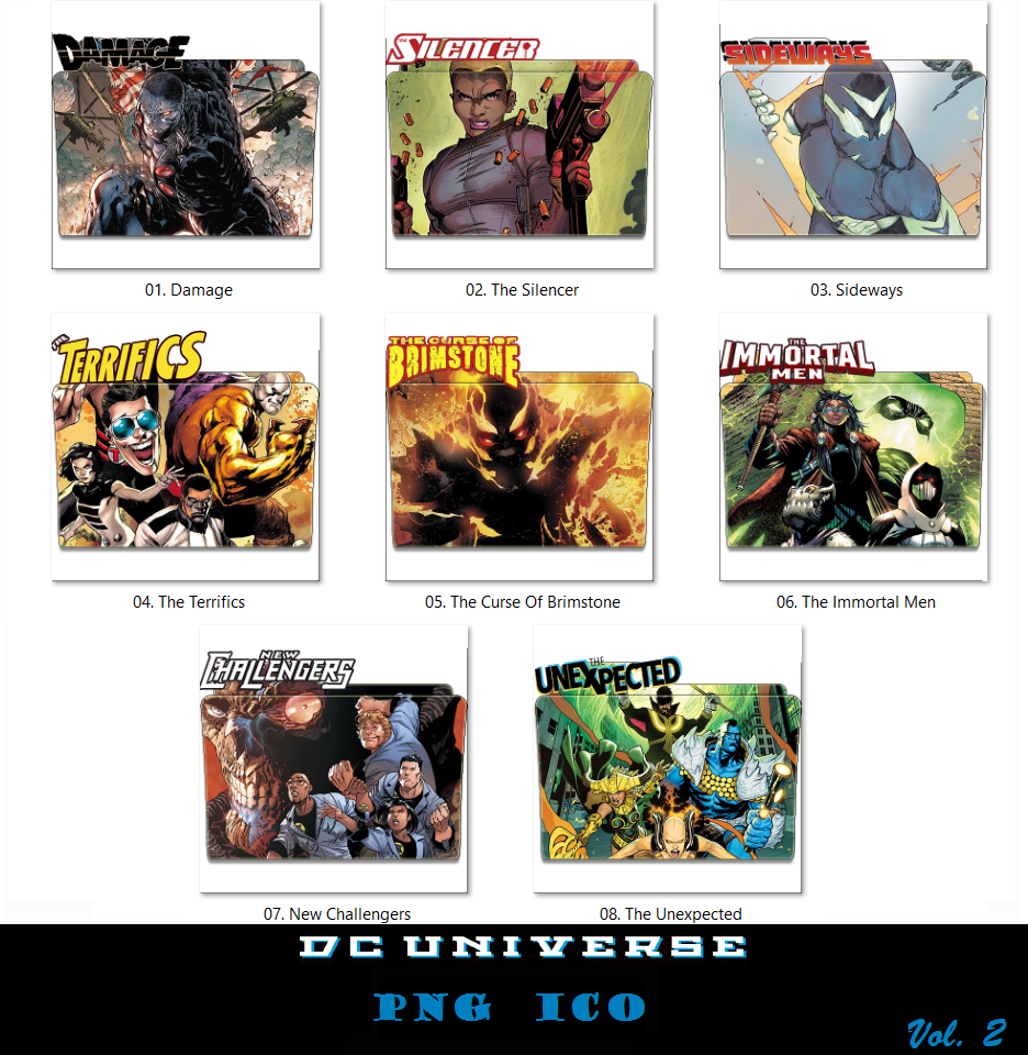 DC Icon Pack Vol. 2 by Fallen-Angel-12 on DeviantArt