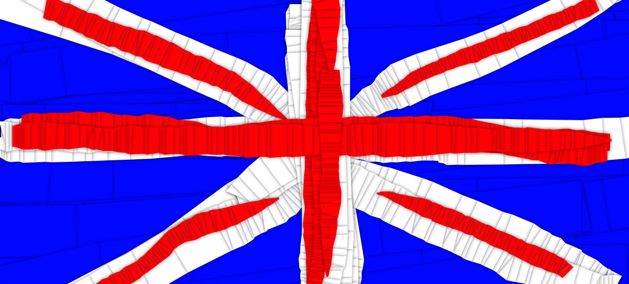 The Union Flag in Paper Worms by DeadheadlineG on DeviantArt