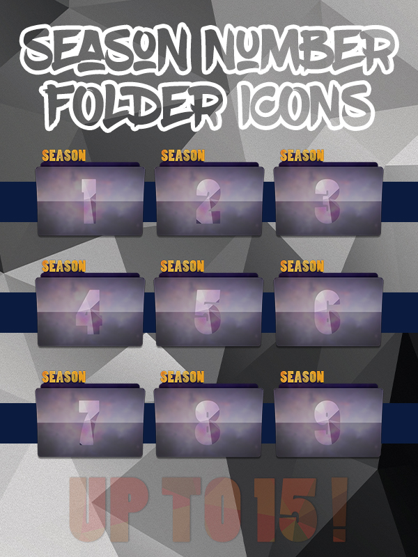 Season Number Folder Icons by AtabayDesign on DeviantArt