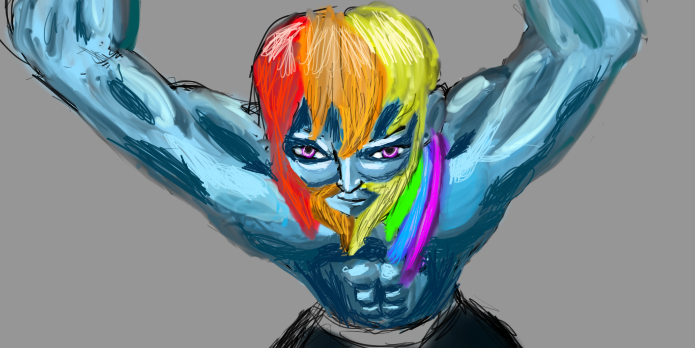 Rainbow Blitz (Rainbow Dash Genderbent by BillyGGruff on DeviantArt