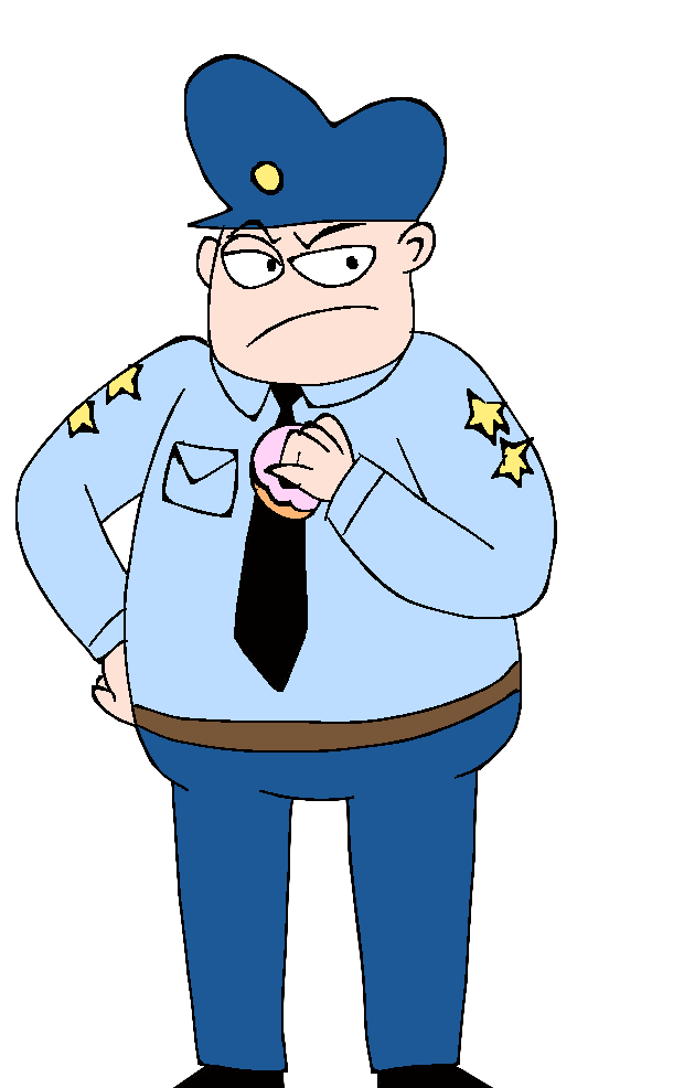 Fat Cop (drawn on Muro) by Ctviz-fan on DeviantArt