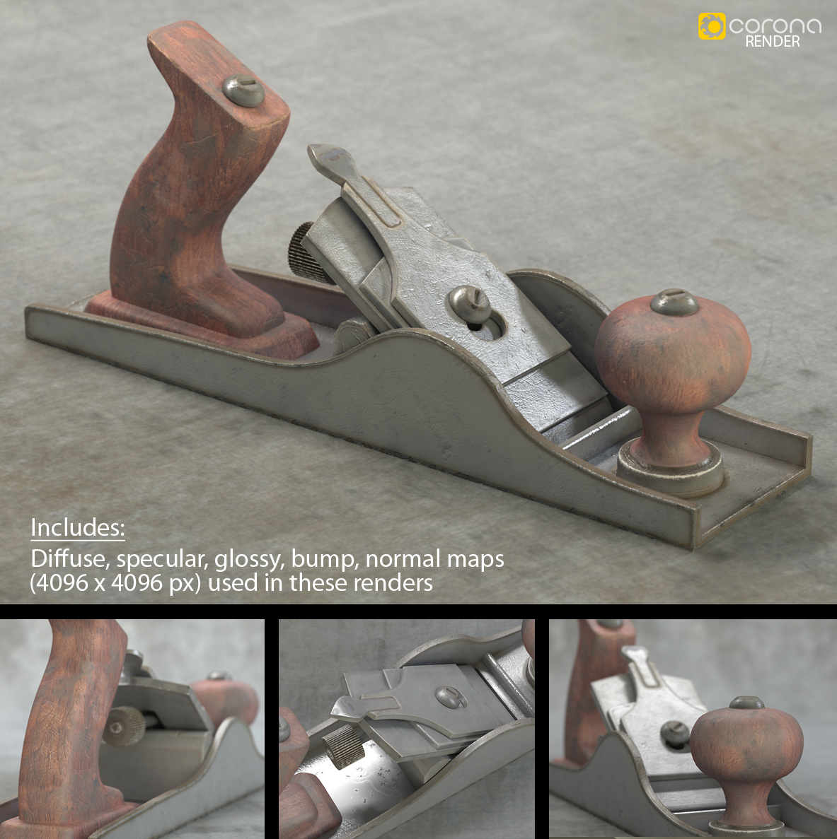 Realistic Wood Plane (Free 3D Model) by LuxXeon on DeviantArt