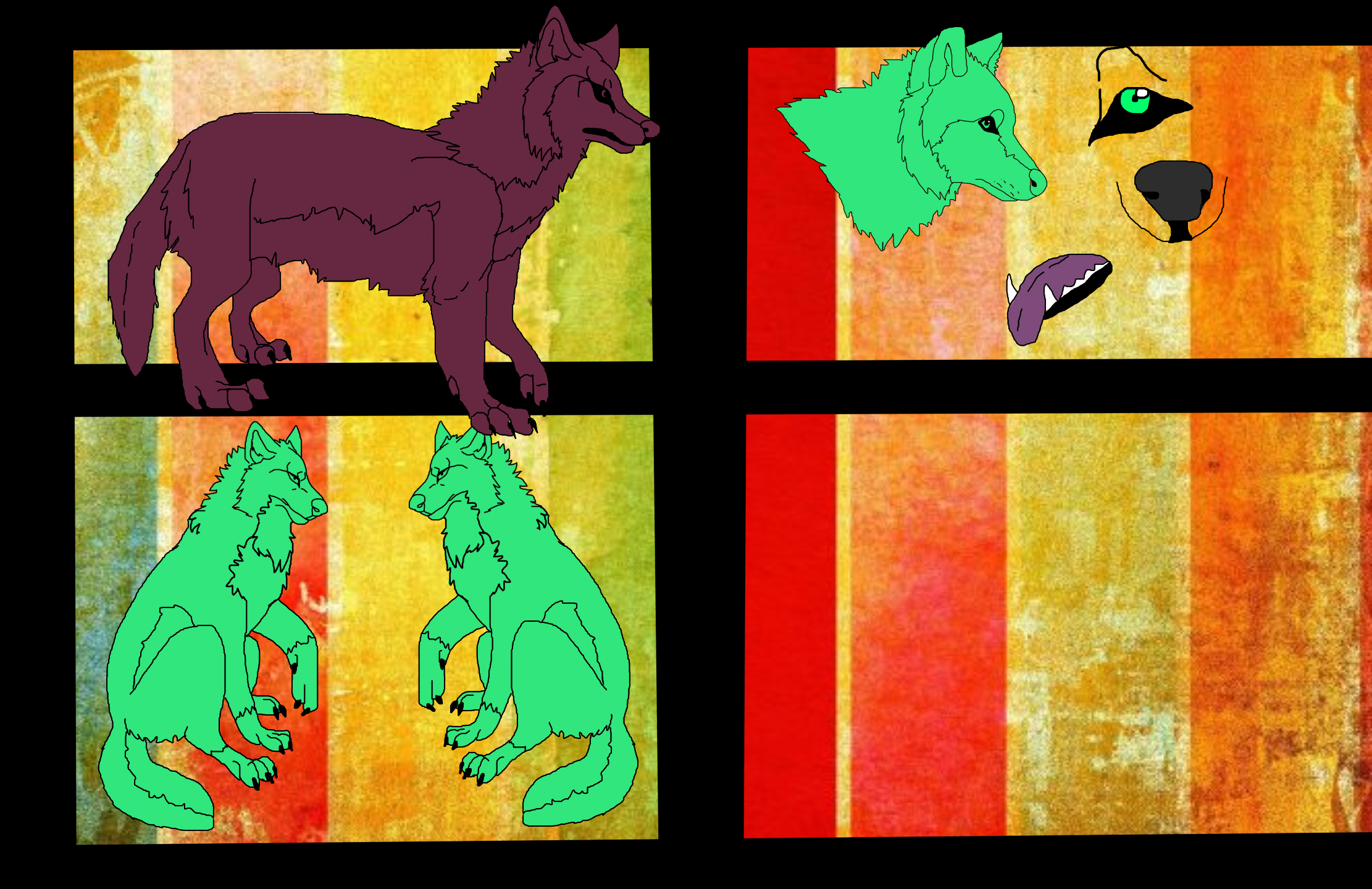 Wolf Reference Sheet by DEAFHPN on DeviantArt