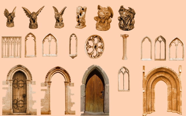 Gothic elements by ibabela on DeviantArt