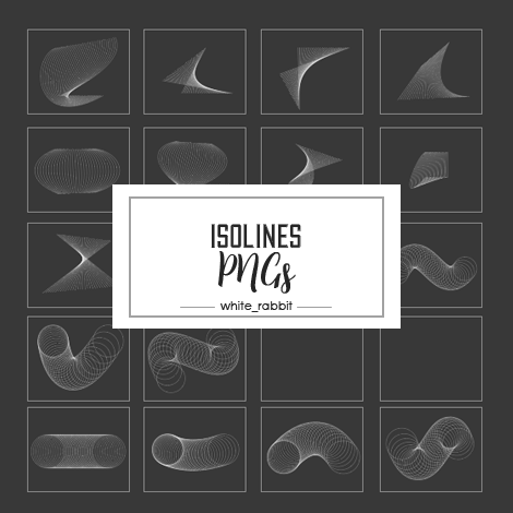 isolines I pngs by white rabbit by whiterab-bit on DeviantArt