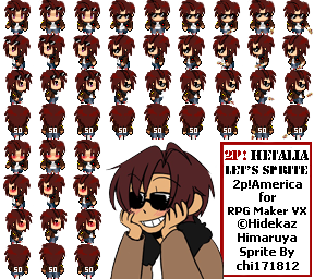 2p!Hetalia RPG Maker - 2p!America sprites by chi171812 on DeviantArt