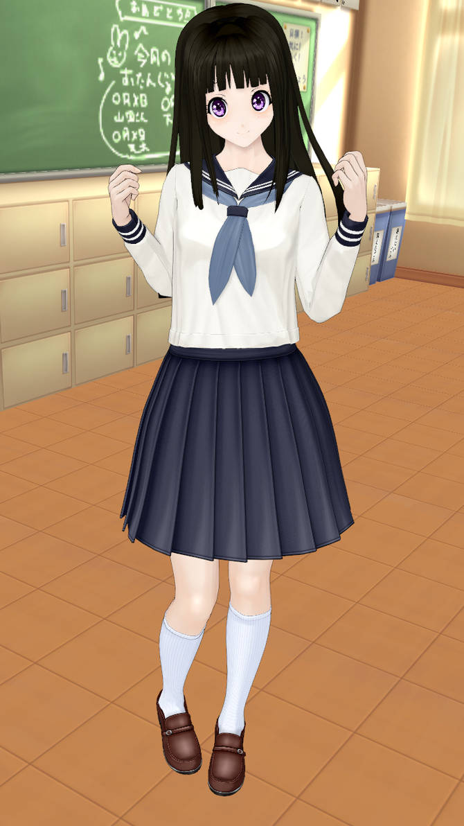 Artificial Academy 2: Chitanda Eru character by FelipeMorano82 on DeviantArt