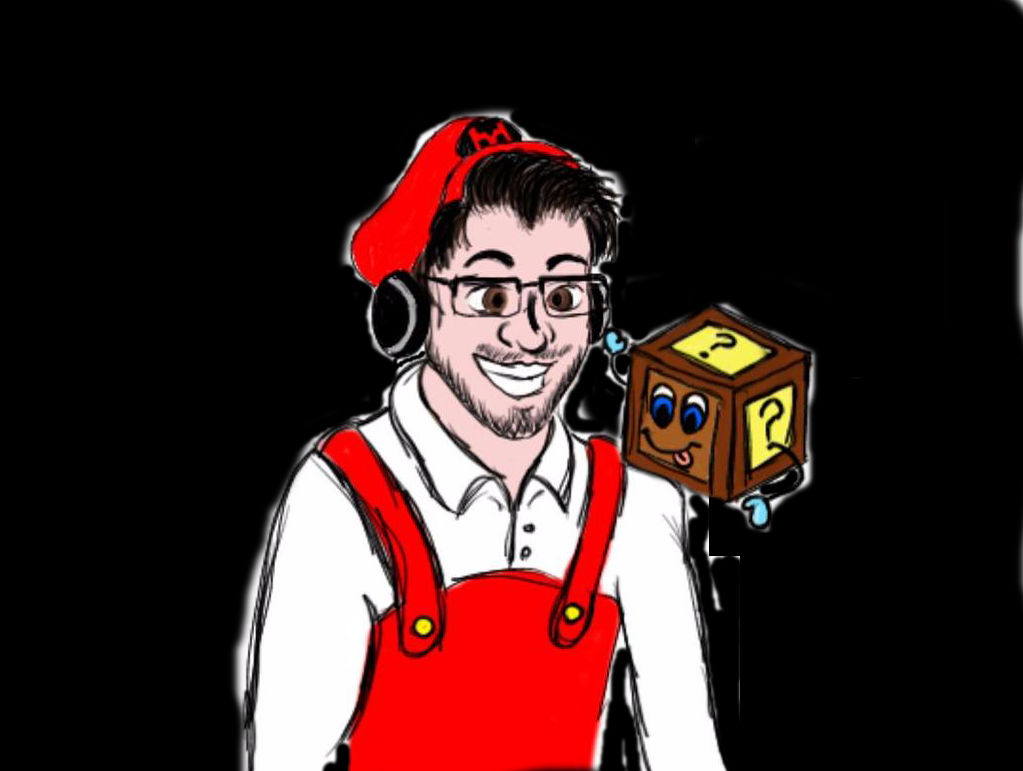 Markiplier as Mario with Tiny Box Tim by MissJena-May on DeviantArt