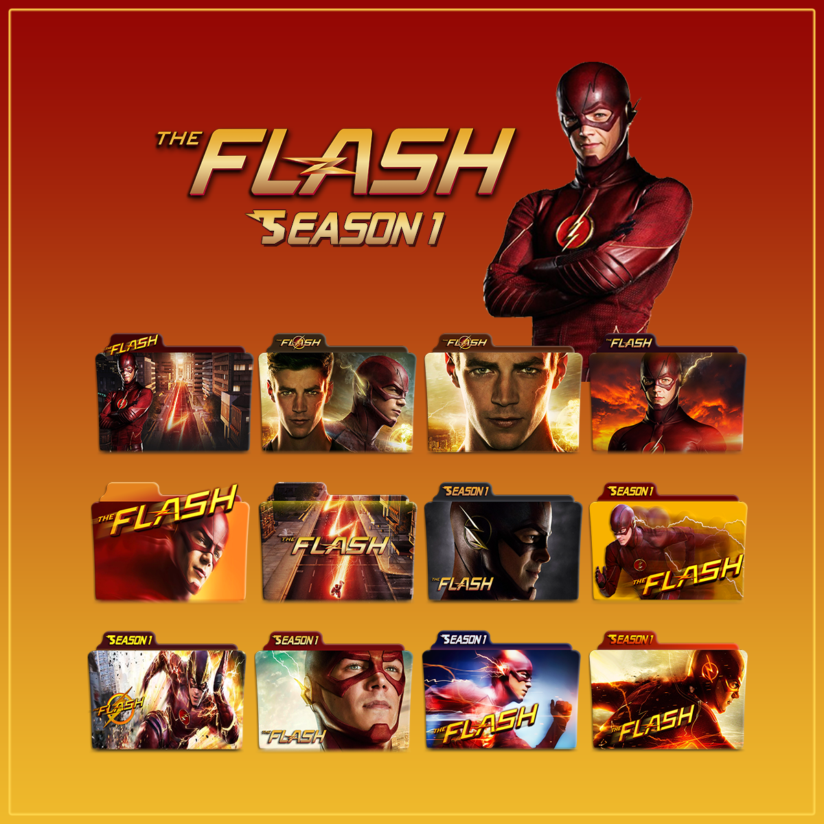 The Flash folder icons: Season 1 by F0l13aD3ux on DeviantArt