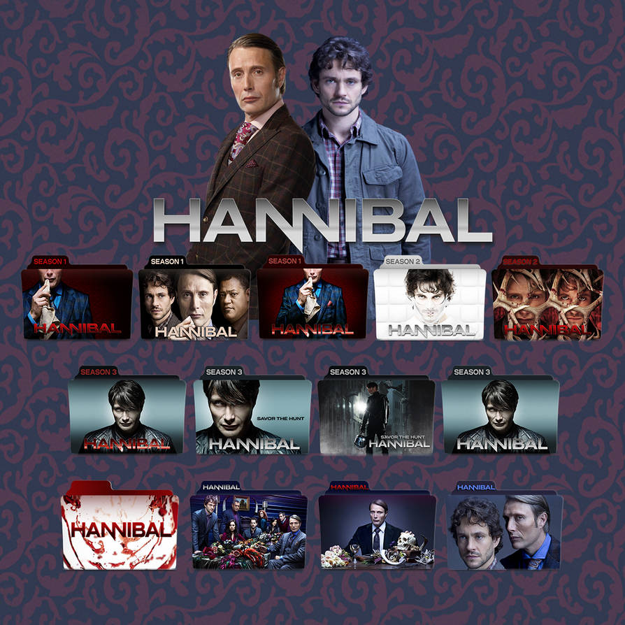 Hannibal folder icons: S01-S03 by F0l13aD3ux on DeviantArt