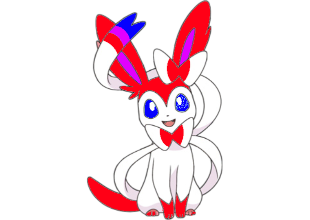 Red Sylveon by MeganightmareSylveon on DeviantArt