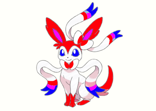 Red Sylveon by MeganightmareSylveon on DeviantArt