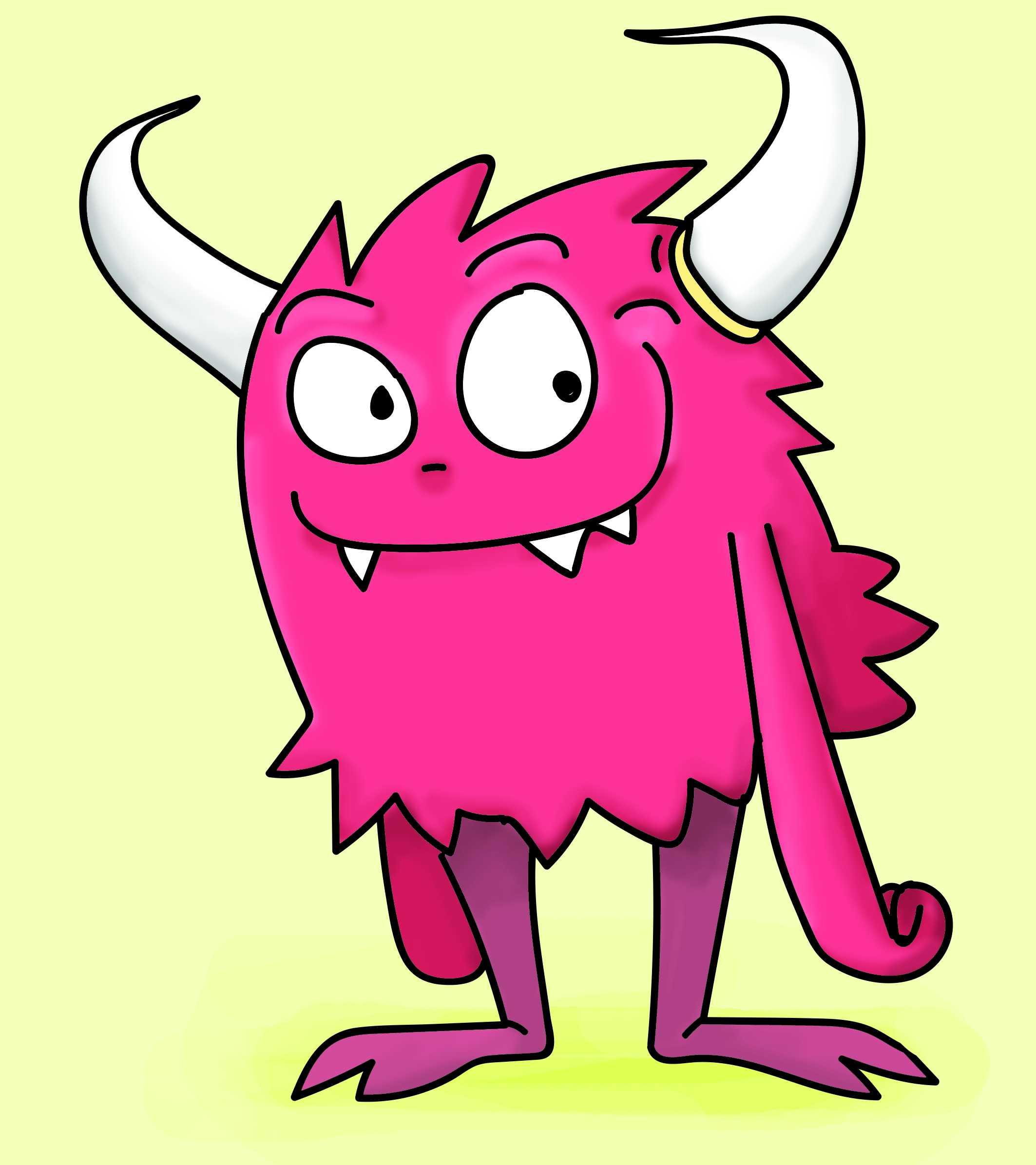Red, smiley Gremlin by RedMarbles on DeviantArt
