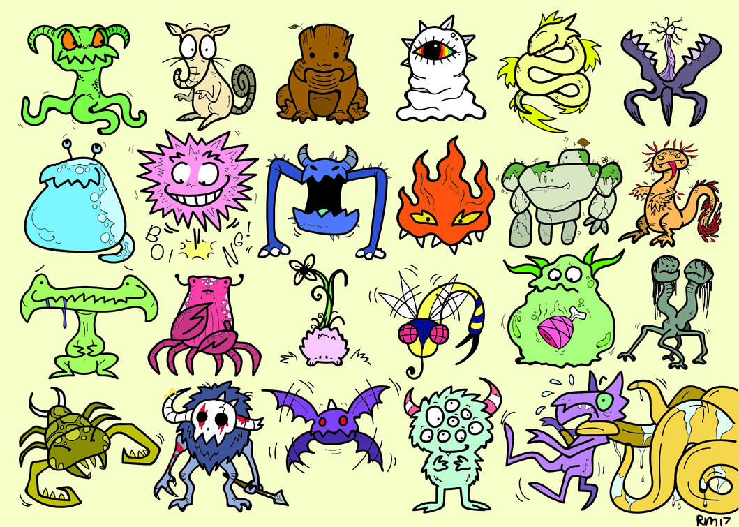Monster Bash Coloured by RedMarbles on DeviantArt