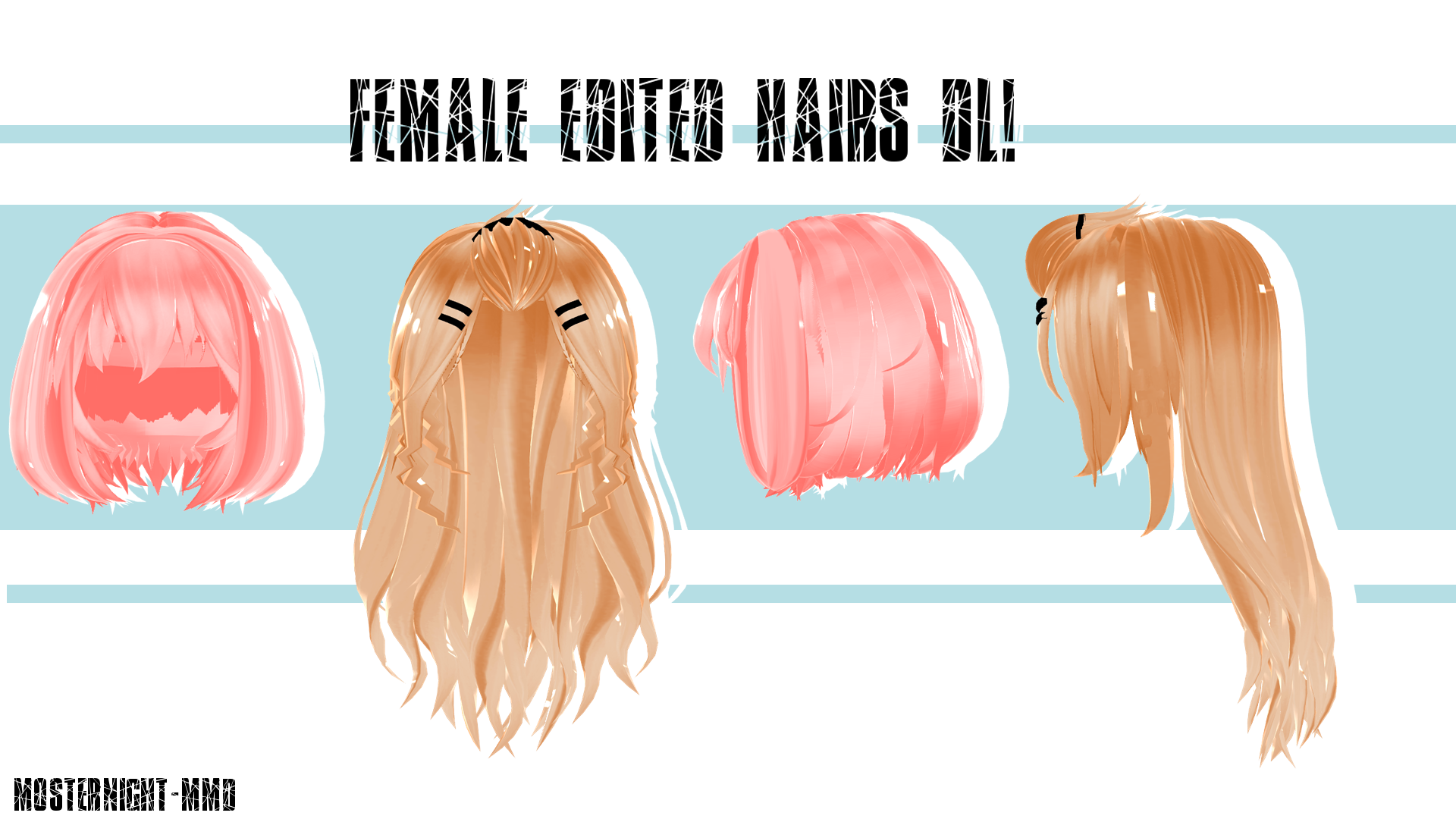 Female Edit Hairs #1(?) // By-MosterNight-MMD by MosterNighT-MMD on ...