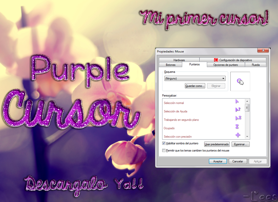 Purple cursor by LeslieMalik on DeviantArt