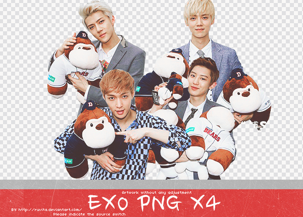 EXO PNG X 4 by Ruvita on DeviantArt