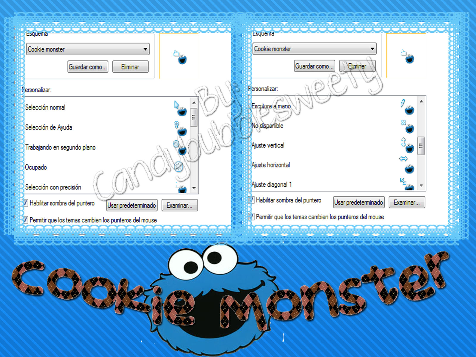 Cursores Cookie Monster By Candybubblesweety by candybubblesweety on ...