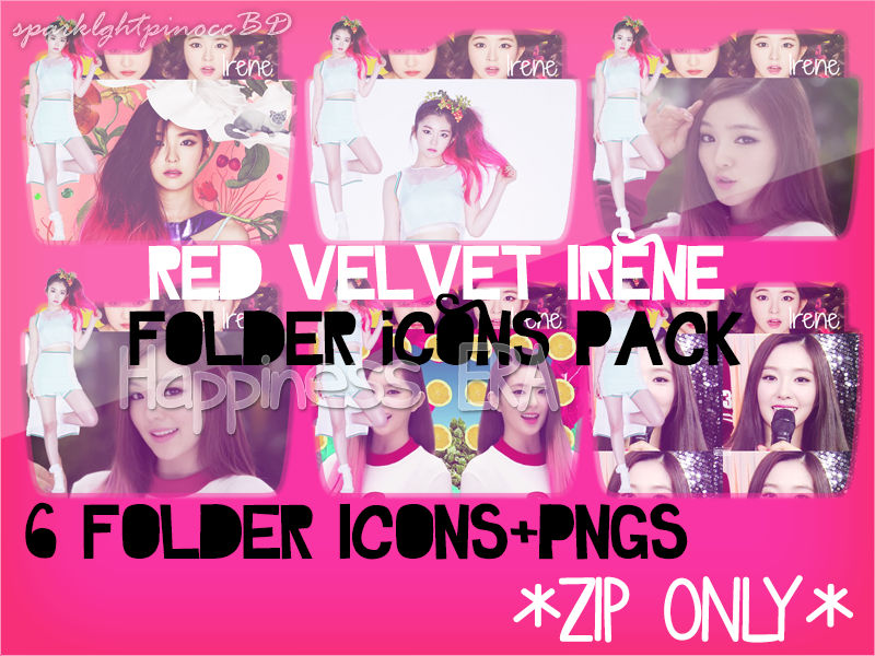 Red Velvet Irene Random Folder Icon Pack by sparklghtpinoccBD on DeviantArt