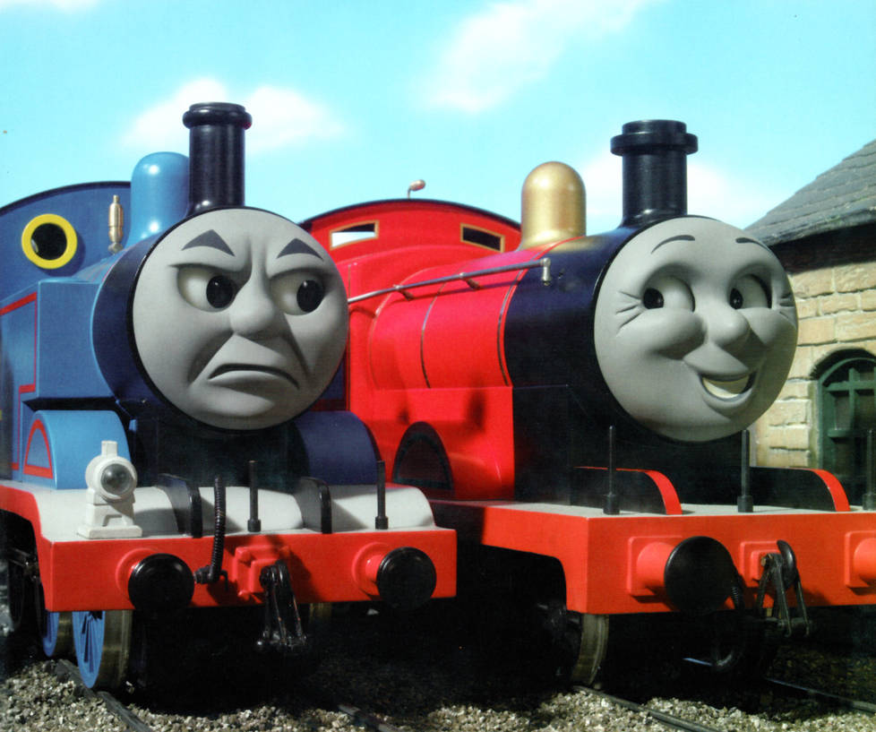Thomas Is Angry And James Is Happy By Jack1set2 On DeviantArt