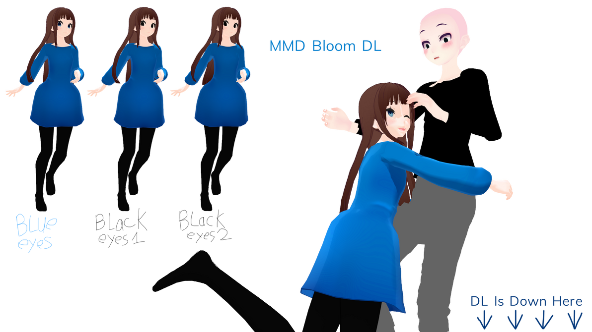 MMD Bloom DL by PinkyBeretDA on DeviantArt
